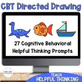 CBT Worksheets Guided & Directed Drawing Set 3