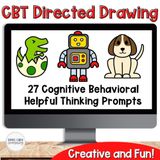 CBT Worksheets Guided & Directed Drawing Set 2