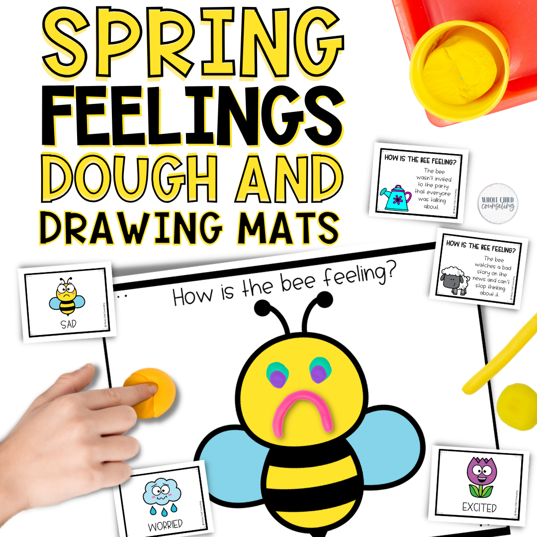 Spring Feelings Play Dough and Drawing Mats
