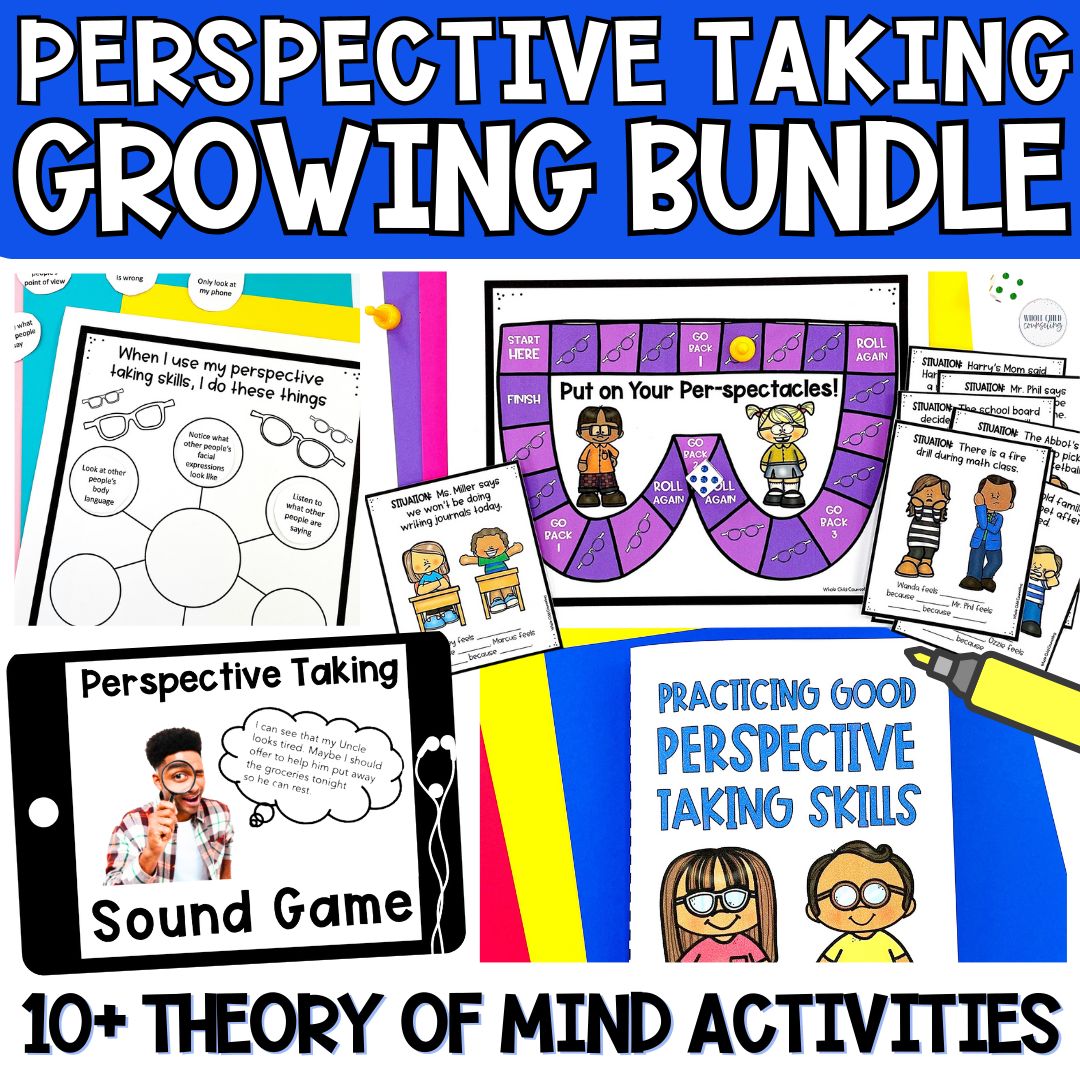 Perspective Taking & Theory of Mind Social Skills Kids Activity Bundle