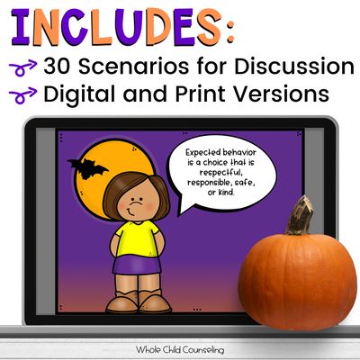 Halloween Expected vs. Unexpected Behavior Game