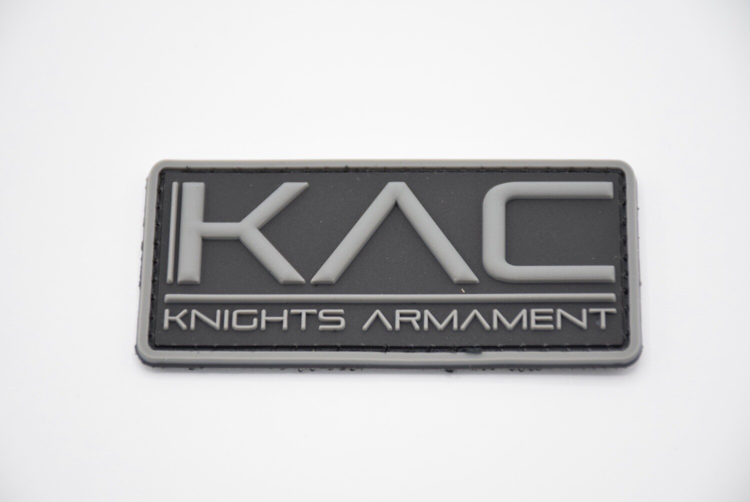 KNIGHTS ARMAMENT KAC BLACK RECTANGLE KNIGHTS LOGO PATCH