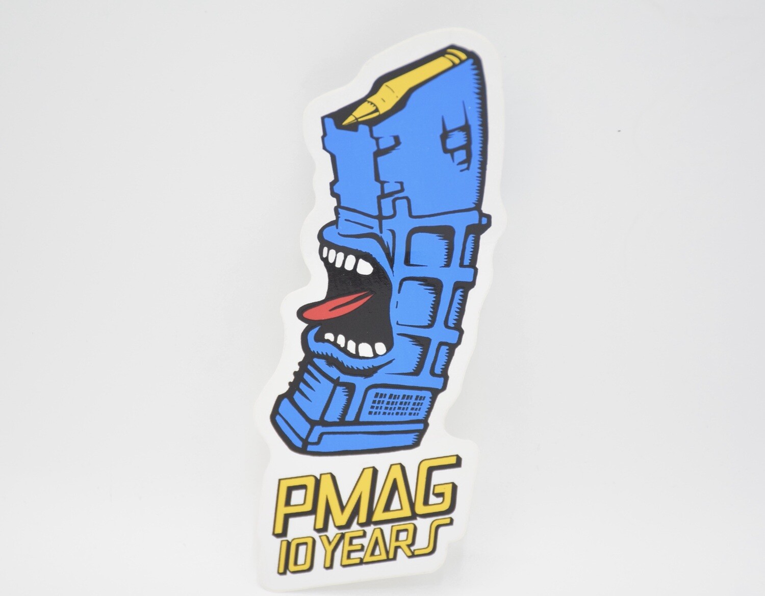 MAGPUL PMAG BLUE 10 YEAR MAGAZINE STICKER/DECAL CELEBRATING 10 YEARS ...