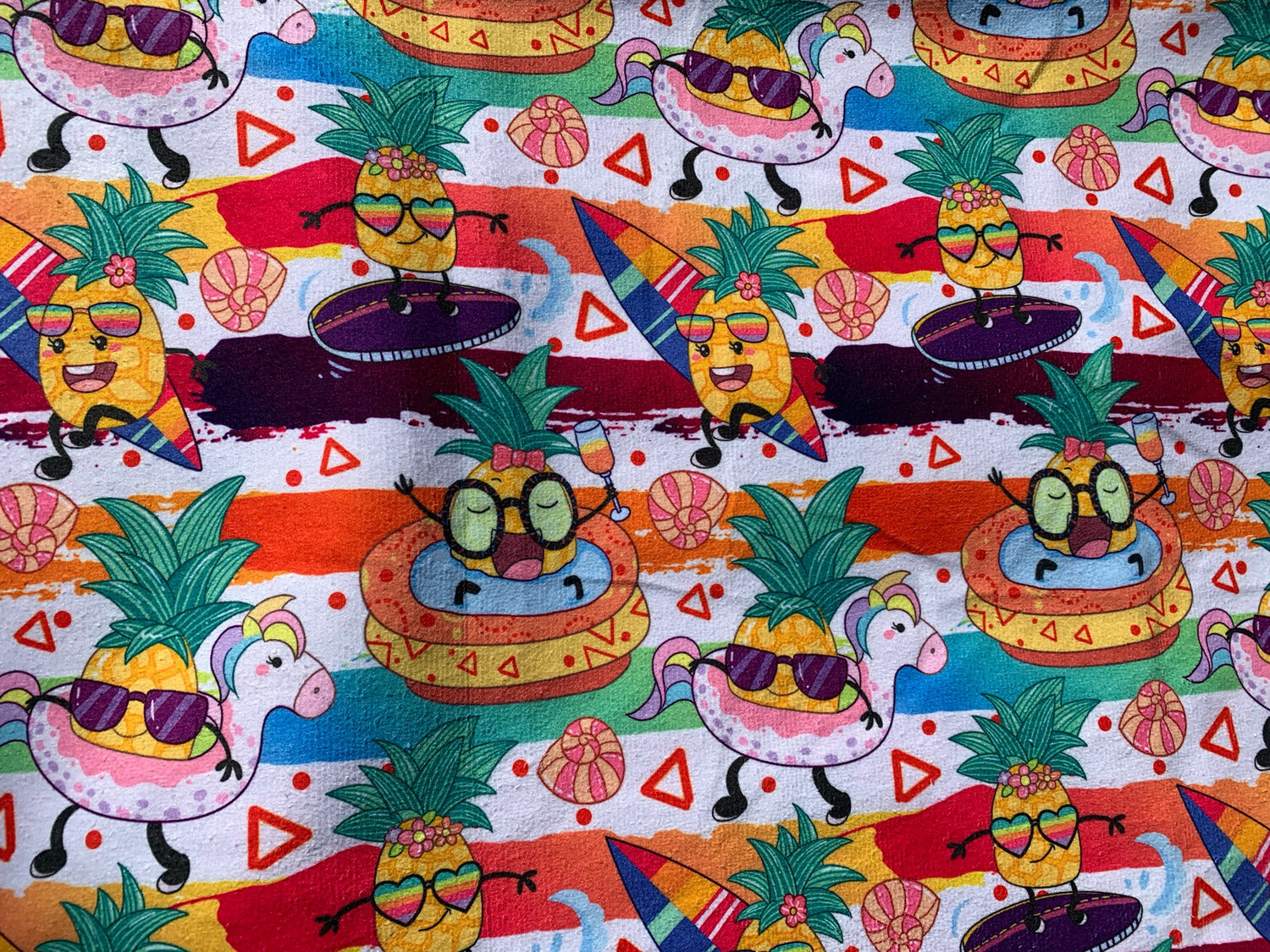 Ratine 100 % polyester Ananas