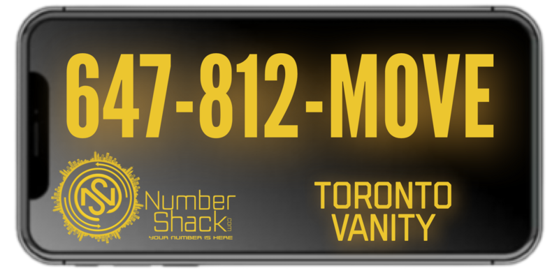 Get Toronto 647 Area Code Phone Number 647-812-MOVE