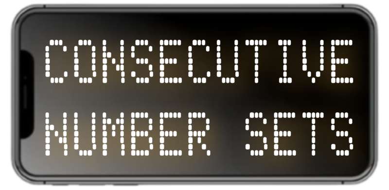 Consecutive Phone Number Sets in Area Codes 416 905 604