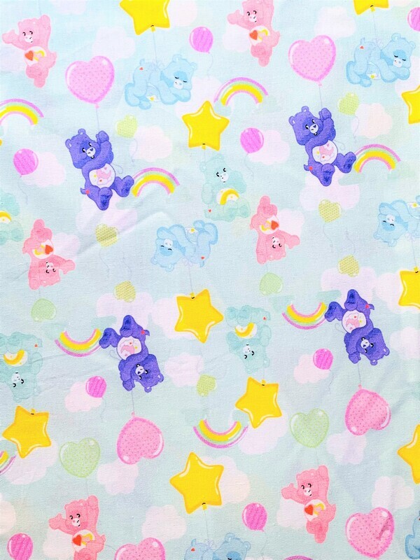 Carebears, Pastels | Licensed Quilting Cotton | 112cm wide