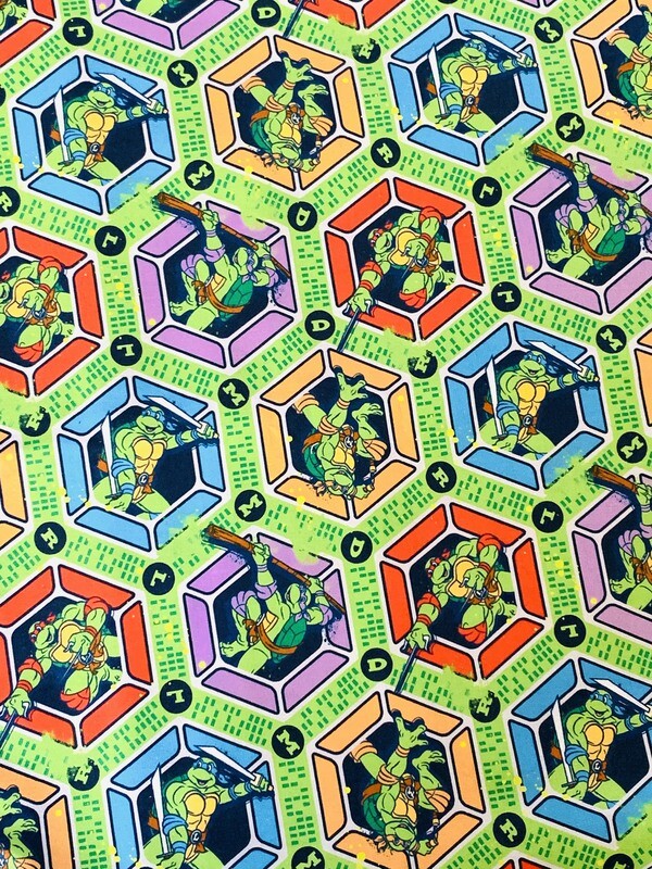 Teenage Mutant, Ninja Turtles | Licensed Quilting Cotton | 112cm wide ...