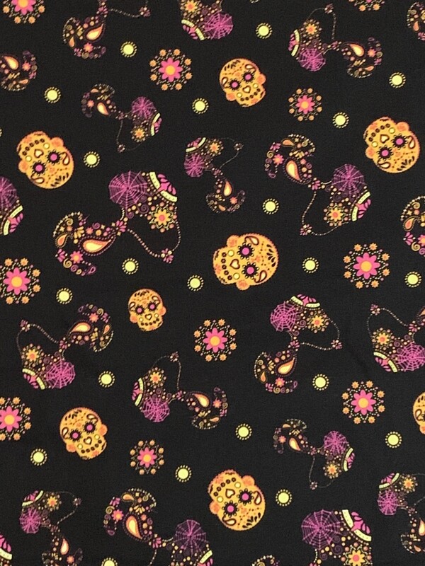 Snoopy Skull Toss | Licensed Quilting Cotton | 112cm wide - 0.6m Piece