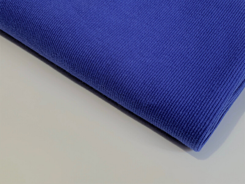 Electric Blue | 2x2 Ribbing | 125cm Wide