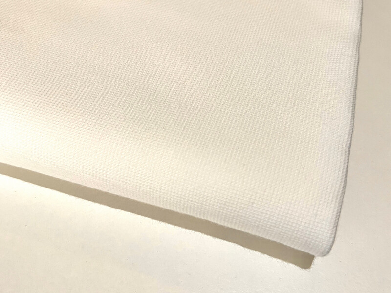 White | Heavyweight 2x1 Ribbing | 150cm Wide