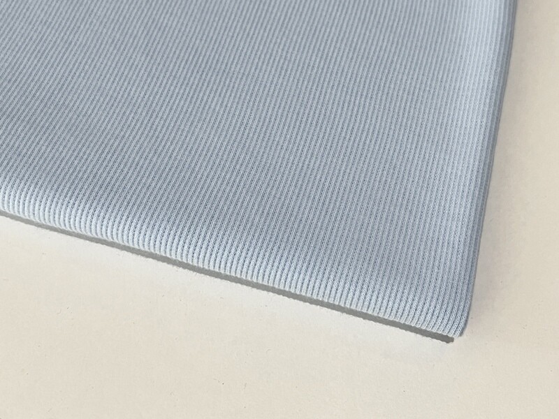 Pastel Blue | Lightweight 2x2 Ribbing | 100cm Wide