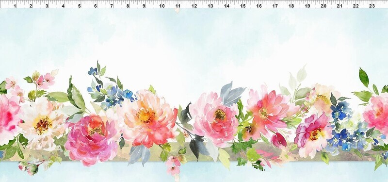 Victoria | Border-Print Quilting Cotton | 112cm wide