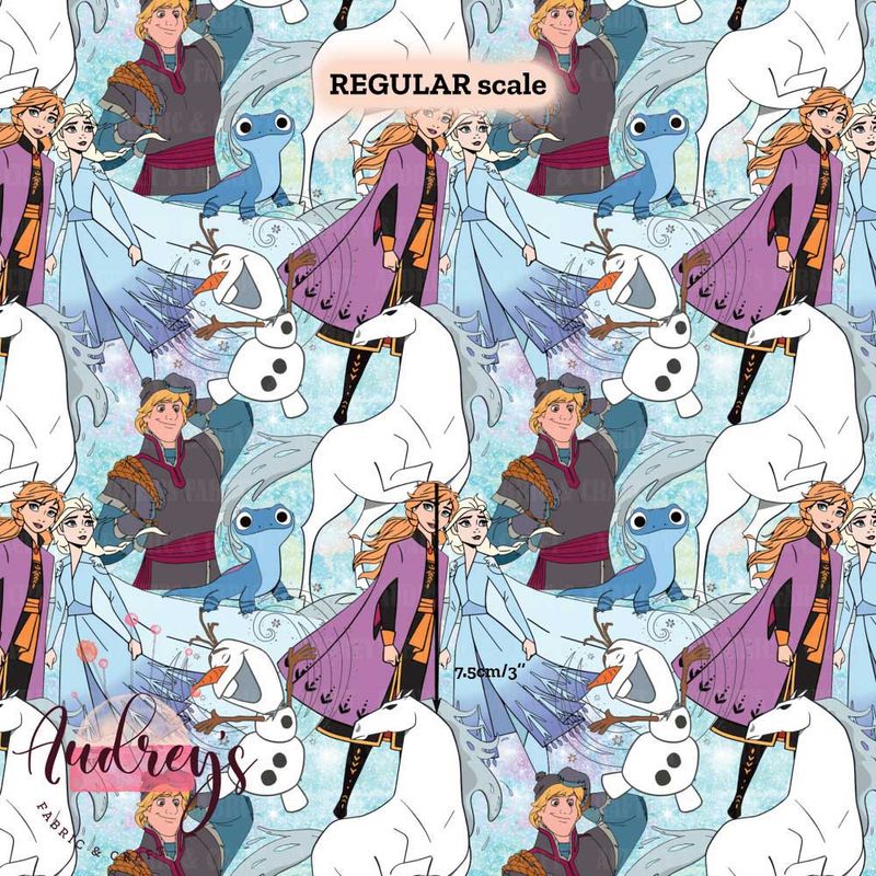 Frozen | PRE-ORDER Digitally Printed Fabric | 27 Fabric Bases