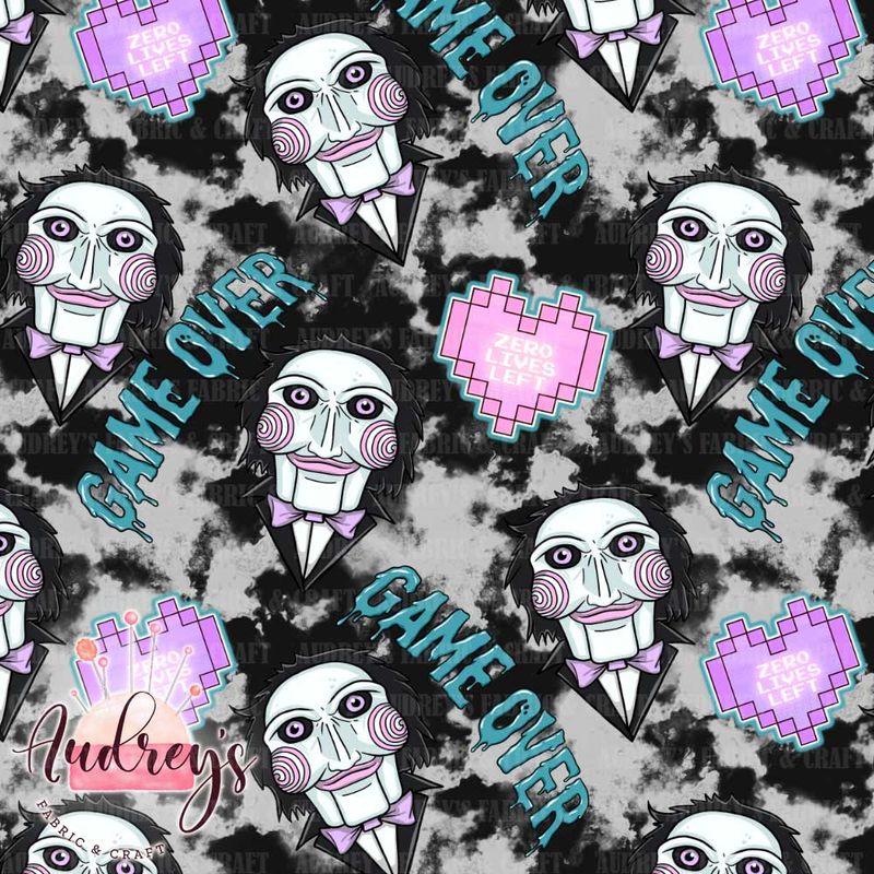 Billy the Puppet, Game Over | PRE-ORDER Digitally Printed Fabric | 27 ...