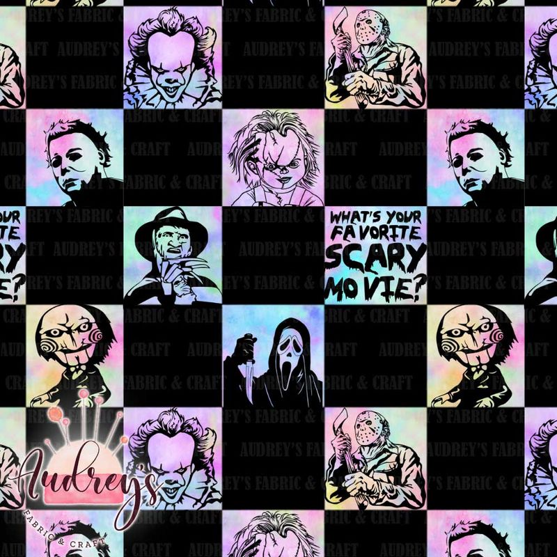 Scary Movies | PRE-ORDER Digitally Printed Fabric | 27 Fabric Bases