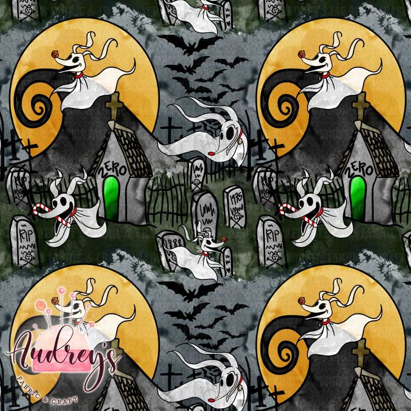 NBC, Zero's Spooky Night | PRE-ORDER Digitally Printed Fabric | 27 ...