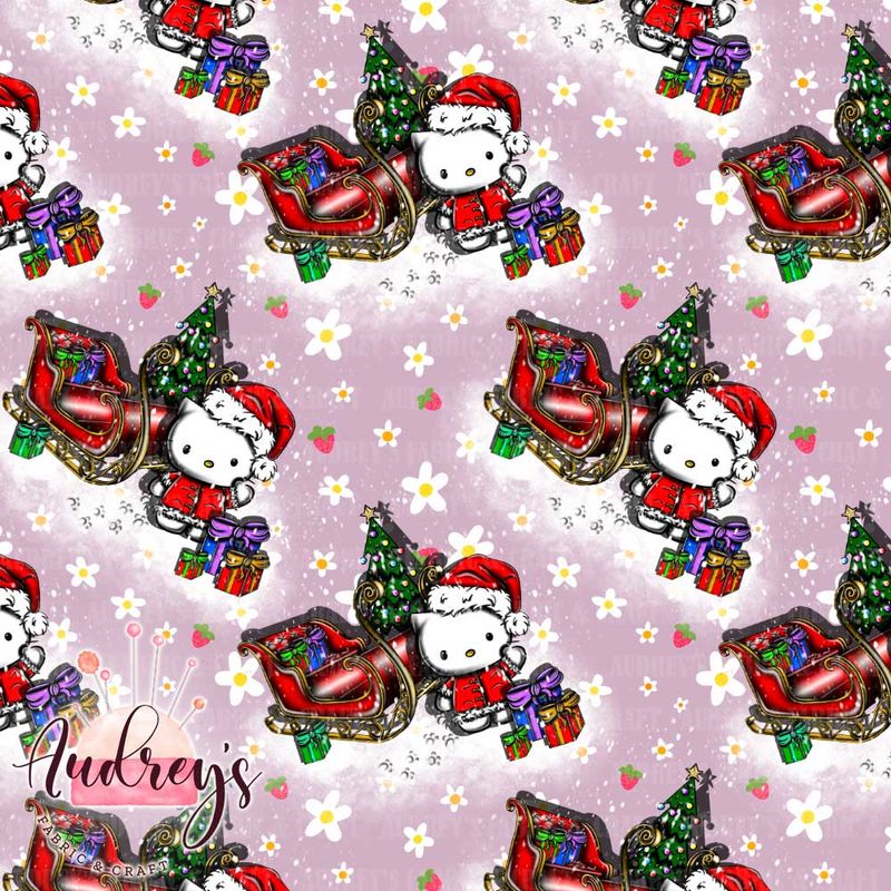 Hello Kitty Christmas | PRE-ORDER Digitally Printed Fabric | 27 Fabric ...
