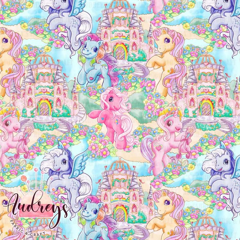My Little Pony Pastel | PRE-ORDER Digitally Printed Fabric | 27 Fabric ...