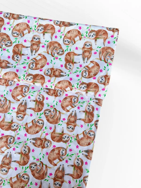 Cute Sloths | Quilting Cotton | 112cm wide