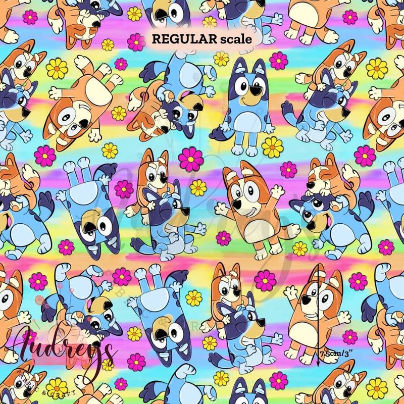 Bluey, Cheeky | Digital-Print Custom PUL Waterproof Fabric | 150cm wide