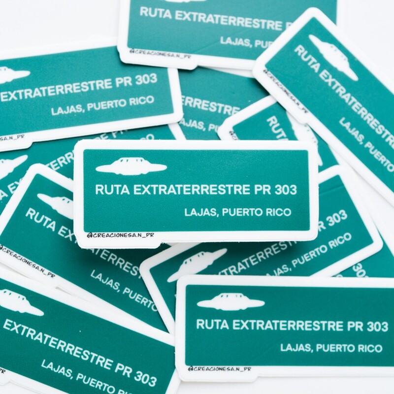 Lajas Sticker - Ruta Extraterrestre
