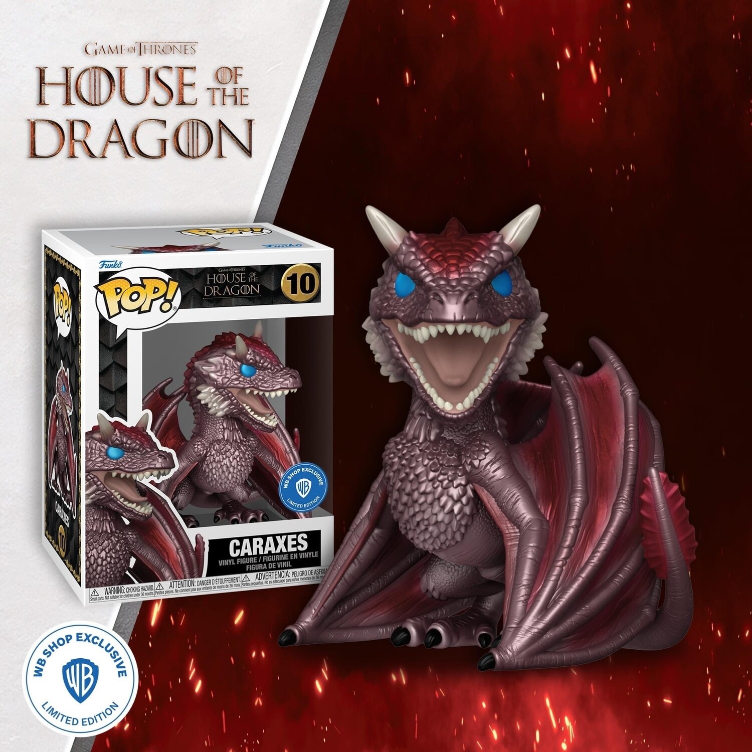 PRE ORDEN Funko Pop! Caraxes (Metallic) exclusive