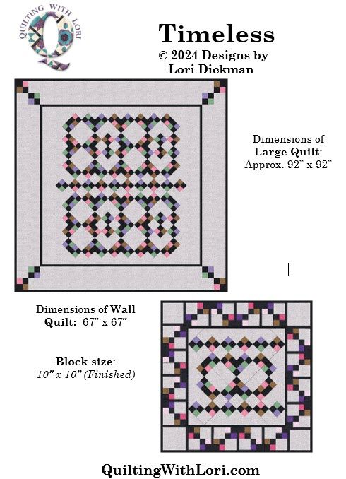 Timeless Quilt Pattern PDF | QuiltingWithLori