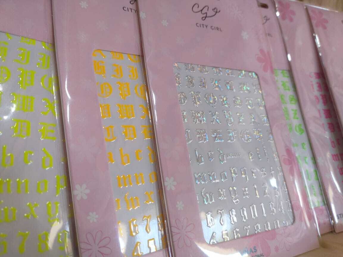 Stickers De Letras Y Numeros