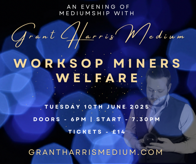 Psychic Night at Worksop miners Welfare with Grant Harris Medium