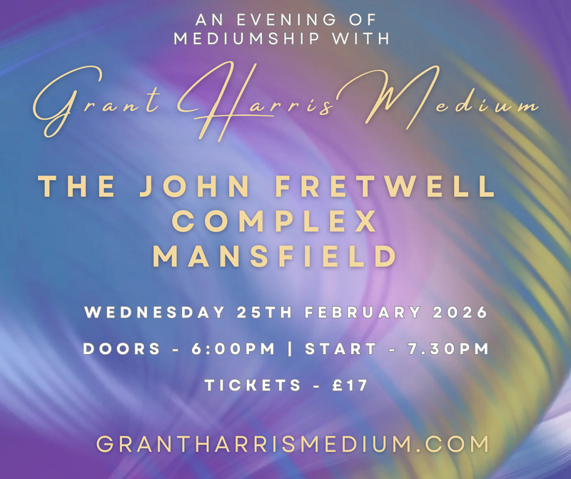 Psychic night in Mansfield with Grant Harris Medium in February 2026