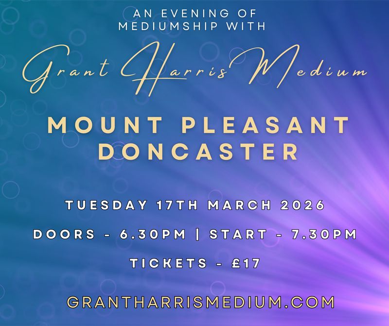 Psychic night with Grant Harris Medium at Mount Pleasant Hotel, Doncaster, March 2026