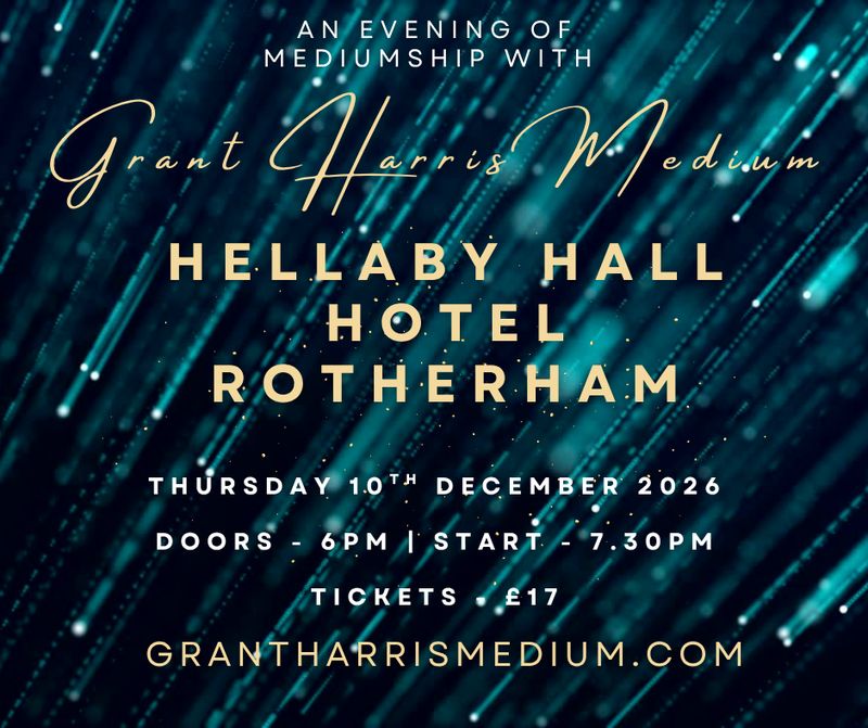 Psychic Night with Grant Harris Medium at Hellaby Hall Hotel, Rotherham ...