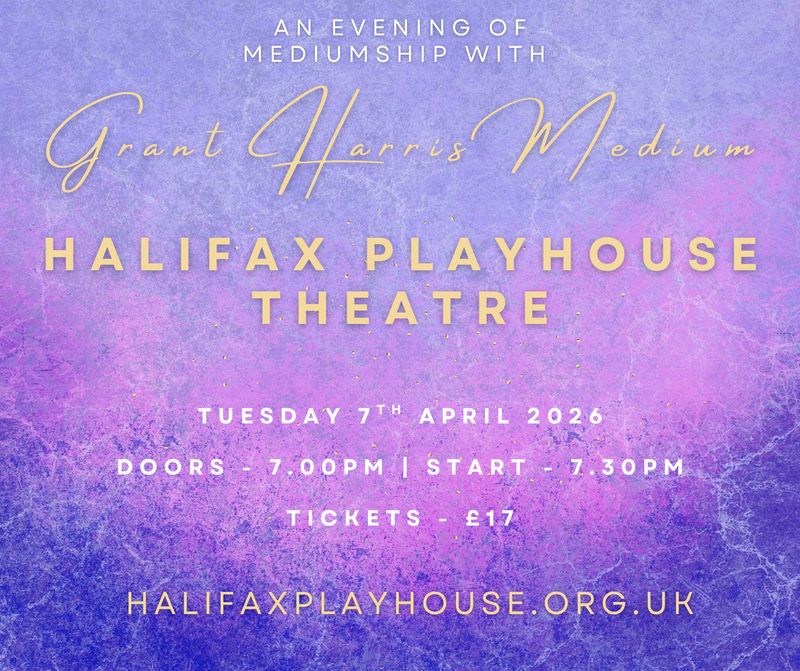 Psychic Night at Halifax Playhouse in April 2026 with Grant Harris Medium