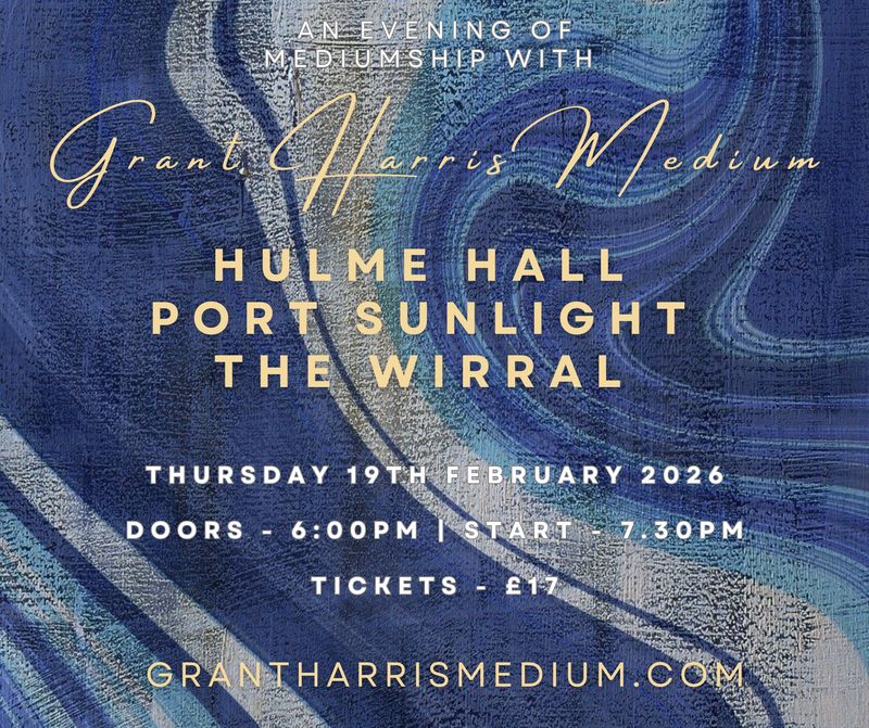 Psychic Night with Grant Harris Medium at Hulme Hall, Port Sunlight 2026