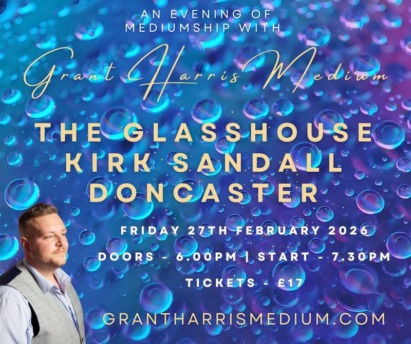 Psychic night in DONCASTER February 2026 with Grant Harris Medium!