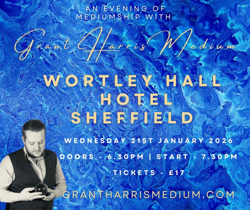 Psychic Night with Grant Harris Medium in January 2026 at Wortley Hall Hotel, Sheffield