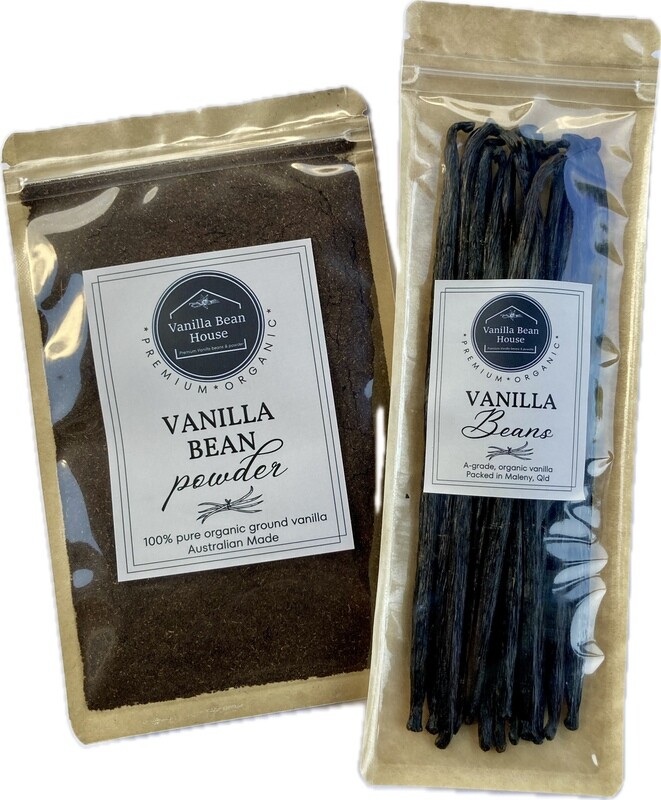 Bundle - 50g Vanilla Beans A-Grade & 50g Vanilla Powder