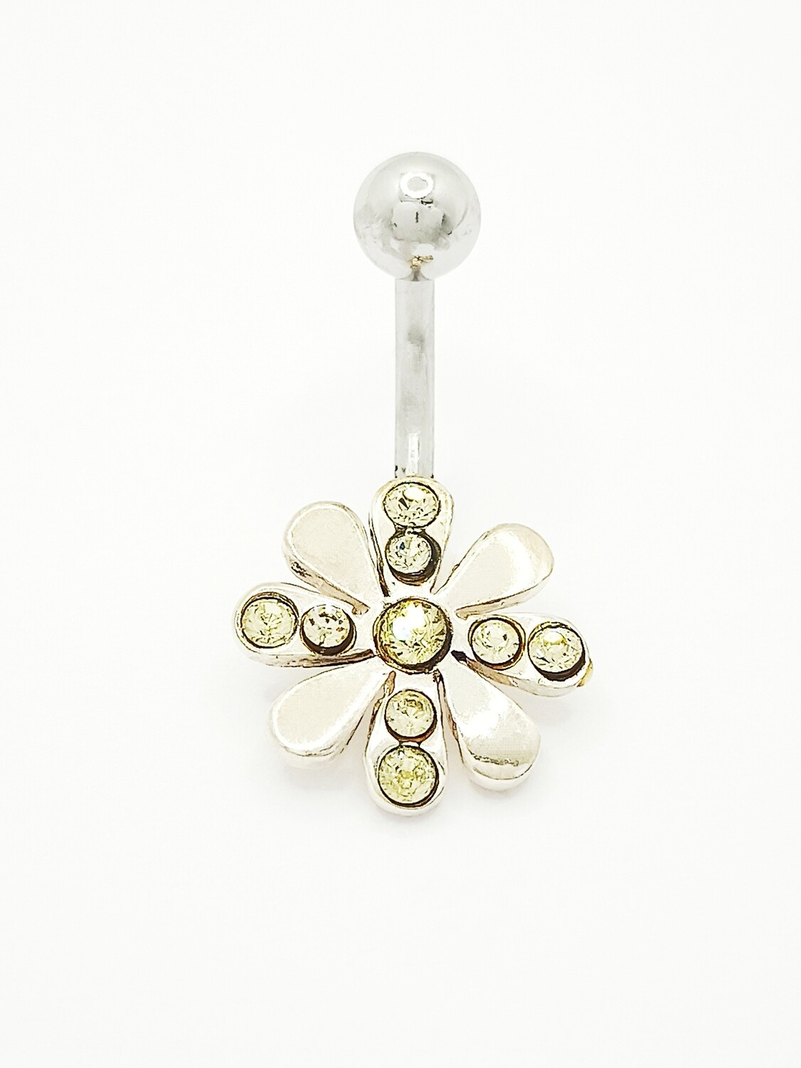 Silver 925 and 316L steel belly ring