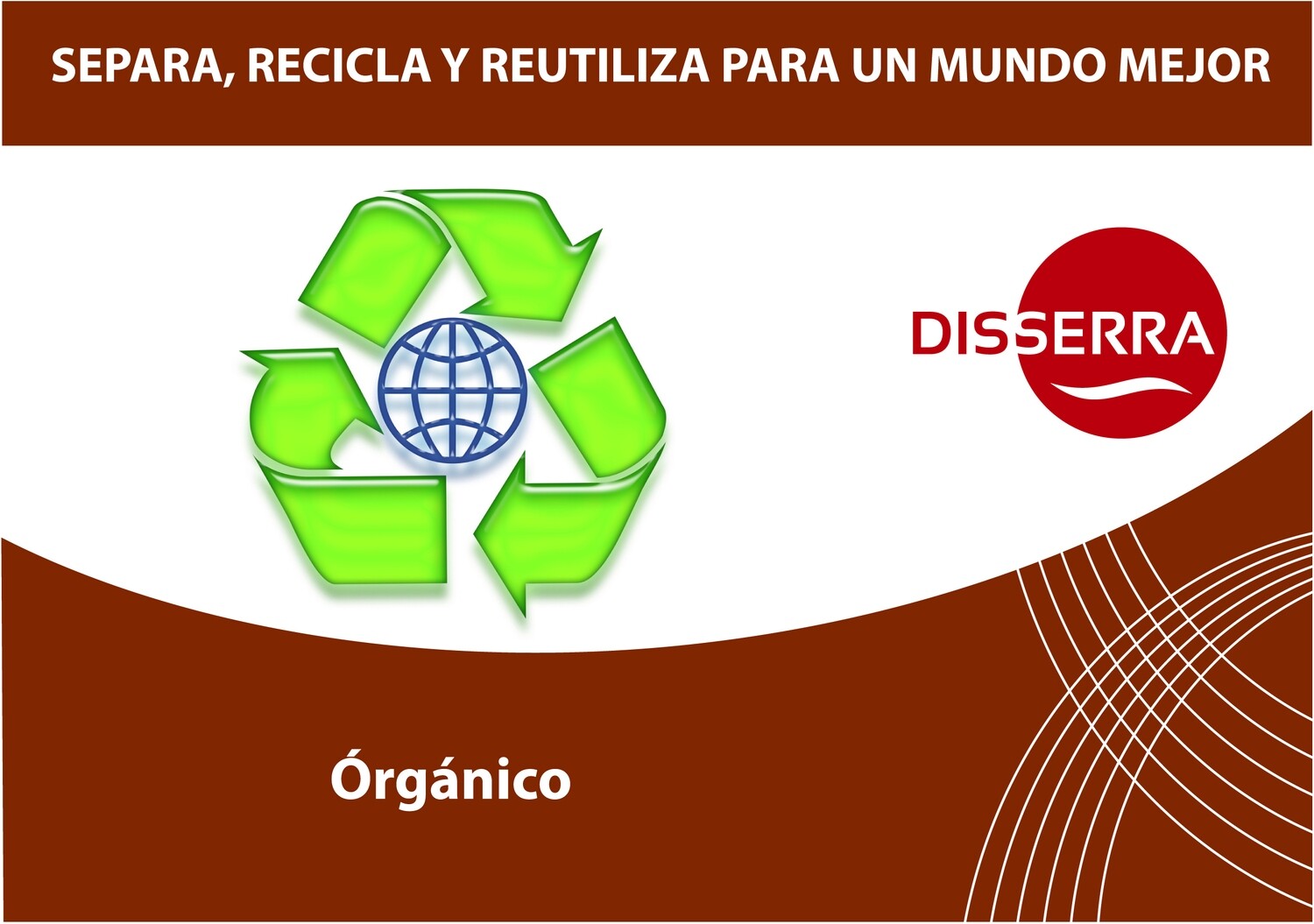 Cartel reciclaje orgánico hosteleria industria