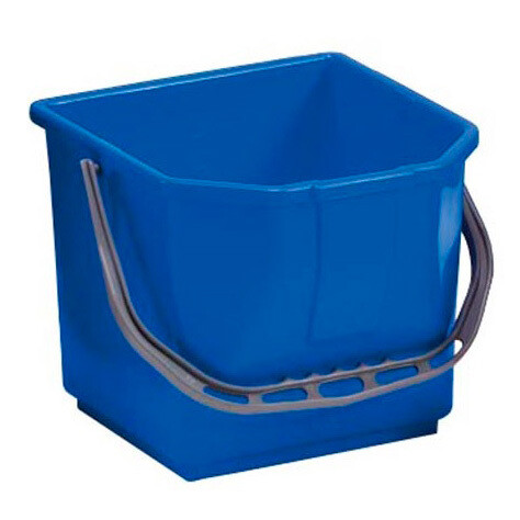 Cubo con asa tradicional color azul 15 l polipropileno