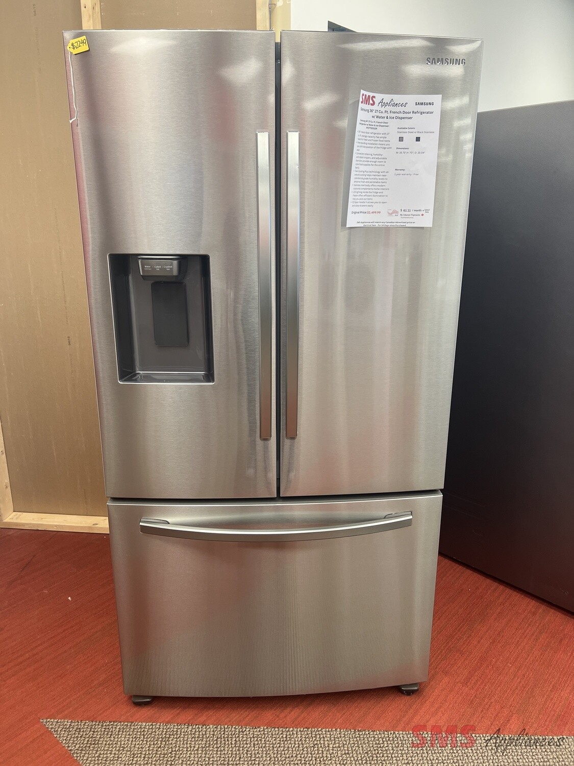 New - Open Box Scratch & Dent Samsung 36" French Door Refrigerator ...