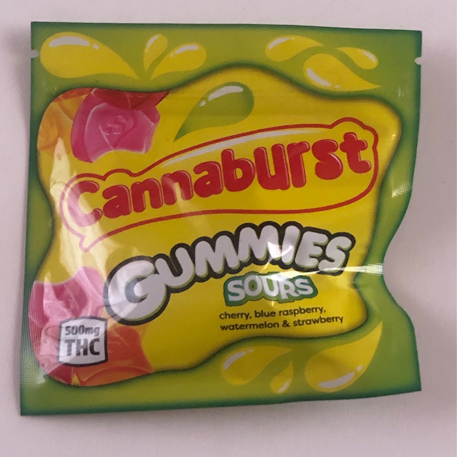 CannaBurst Gummies Sours 500mg