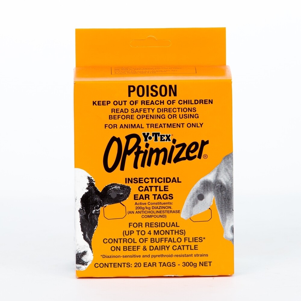 Optimizer Insecticidal Ear Tags (20) 2 per beast