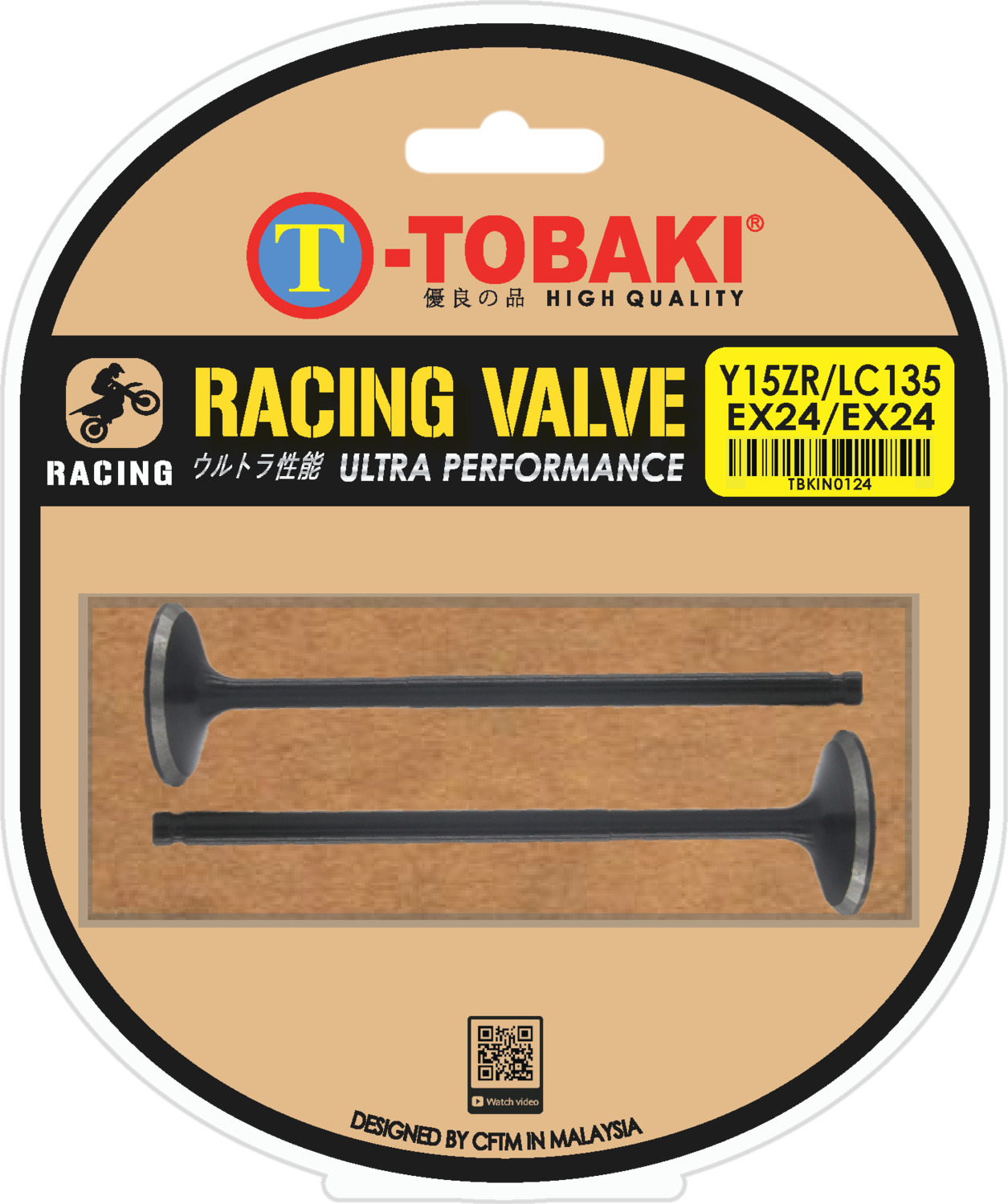 TOBAKI RACING VALVE IN & EX