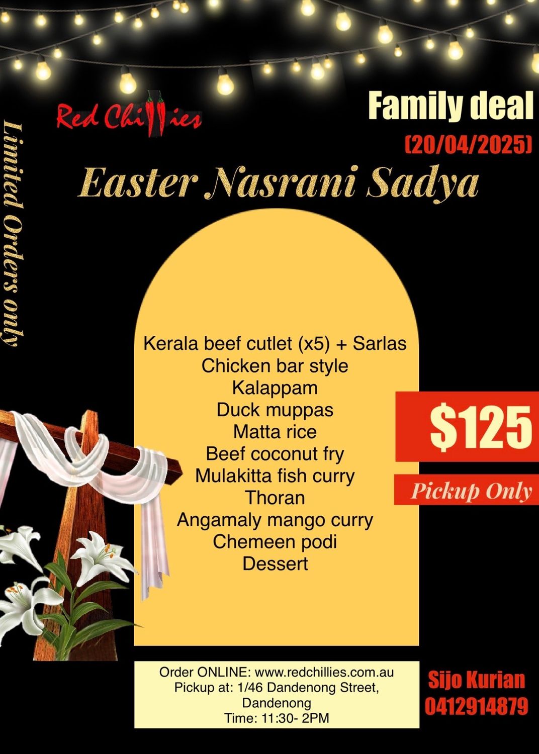 Saturday Dinner Special