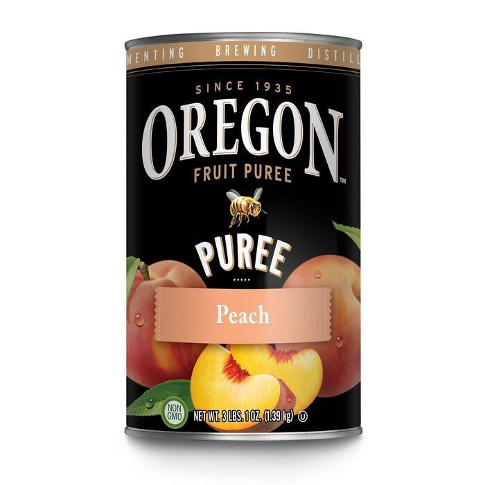 Oregon Fruit Peach Puree 49oz Pouch