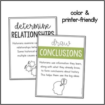 Social Studies Critical Thinking Posters