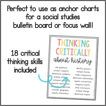Social Studies Critical Thinking Posters