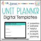 Digital Unit Plan Templates